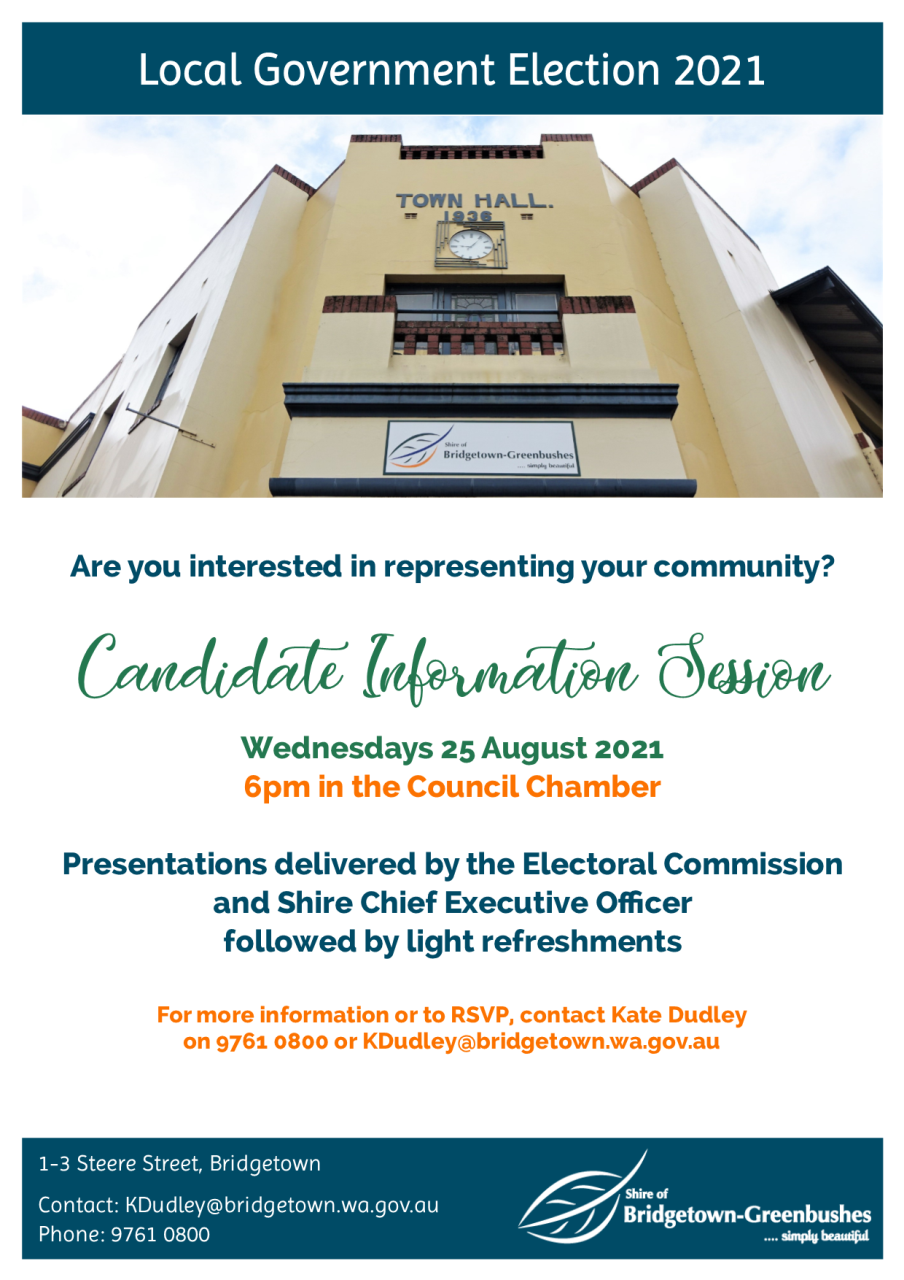 News Story - Reminder - Candidate Information Session Wednesday 25 ...